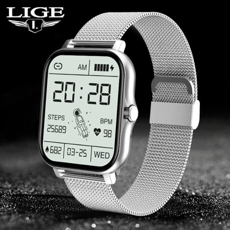 Lige full touch bluetooth calling multifunctional smartwatch gt20